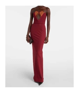 NENSI DOJAKA Strapless Gown