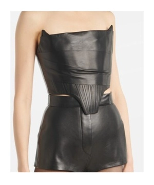 Alex Perry Leather Corset