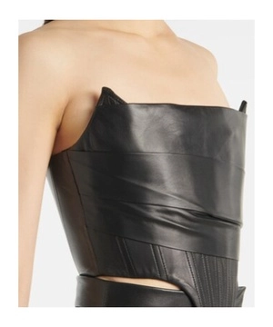 Alex Perry Leather Corset