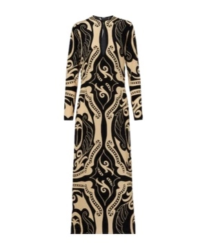 Johanna Ortiz Printed Silk Maxi Dress - Black