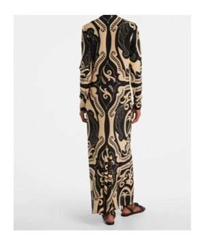 Johanna Ortiz Printed Silk Maxi Dress