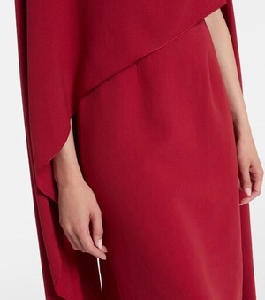 ROKSANDA Demetria Caped Crepe Gown