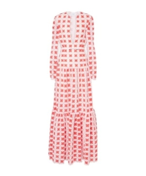 Giambattista Valli Belted Lace Maxi Dress - Pink