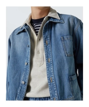 Plan C Single-breasted Denim Jacket