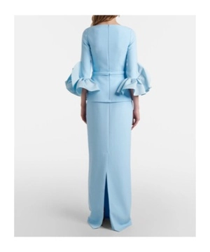 SAFIYAA LONDON Pleated Crepe Dress