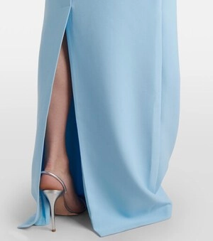 SAFIYAA LONDON Pleated Crepe Dress