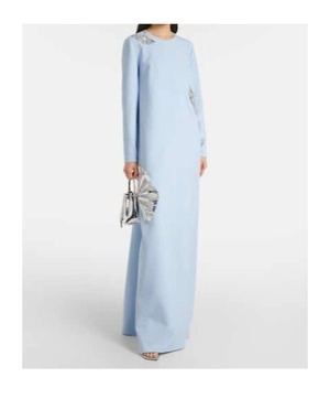 SAFIYAA LONDON Naima Embellished Crêpe Gown
