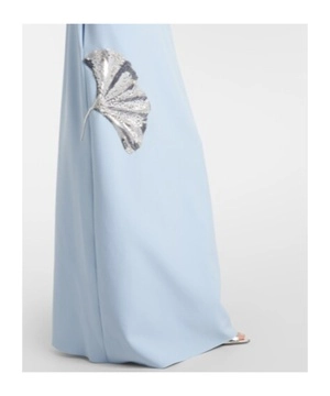 SAFIYAA LONDON Naima Embellished Crêpe Gown