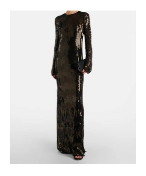 Johanna Ortiz Sequined Silk Gown