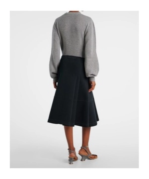 Marni Tiered Cotton-blend Midi Skirt