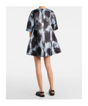Marni Leopard-print Duchesse Satin Minidress