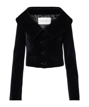 Nina Ricci Cropped Jacket - Black