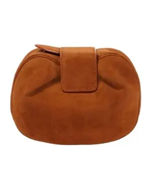 Gabriela Hearst Demi Suede Clutch - Brown