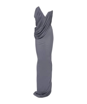 Maticevski Systema Gathered Jersey Gown - Gray