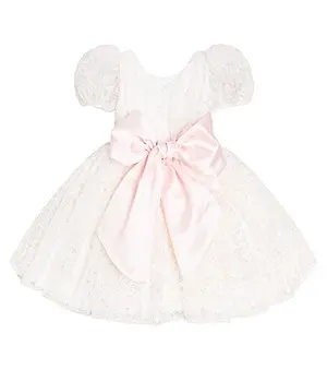 Monnalisa Ludovica Embellished Puff-sleeve Tulle Dress