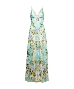 Camilla Silk Slip Dress - Multicolor
