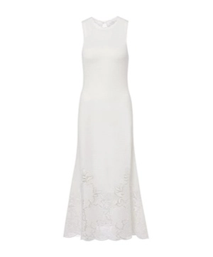 Erdem Open-knit Cotton Maxi Dress - White