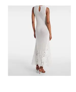 Erdem Open-knit Cotton Maxi Dress