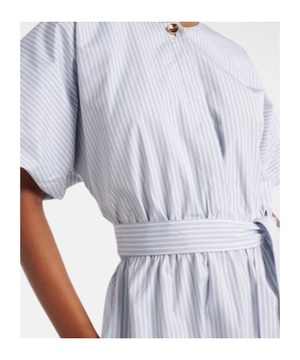 Altuzarra Paulina Striped Cotton Midi Dress - White
