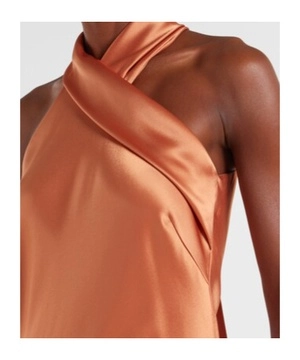 Galvan Pandora Halterneck Satin Gown