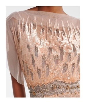 Jenny Packham Bonnie Embellished Gown - Nude