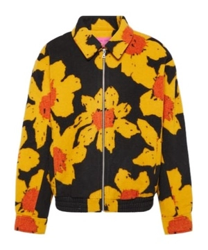 THE ELDER STATESMAN Senna Wool And Cashmere Bomber Jacket - Yellow