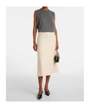 JIL SANDER Wool Midi Skirt