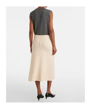 JIL SANDER Wool Midi Skirt