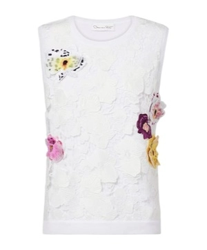 Oscar De La Renta Round Neck Tops
