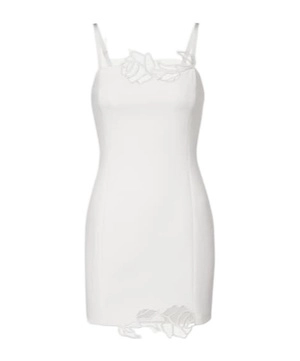 Blumarine Laser-cut Crêpe Cady Minidress