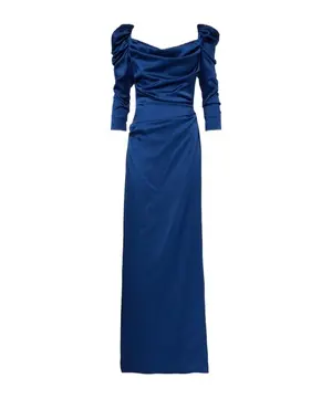 VIVIENNE WESTWOOD Bridal Astral Satin Corset Gown - Navy
