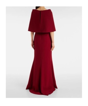 Elie Saab Caped Cady Gown