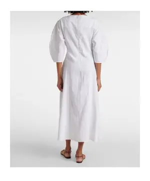 JIL SANDER Linen Midi Dress