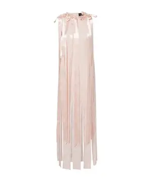Simone Rocha Bow-detail Floral Jacquard Maxi Dress - Nude