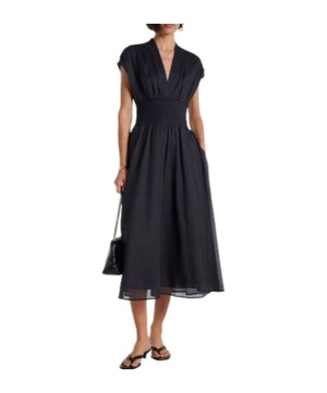 Tory Burch Striped Midi Dress