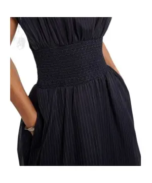 Tory Burch Striped Midi Dress