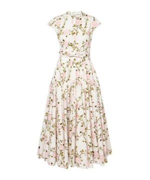 Giambattista Valli Floral Cotton Gown - Nude