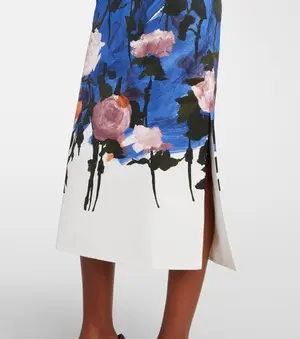 Erdem Floral Cotton-blend Midi Dress