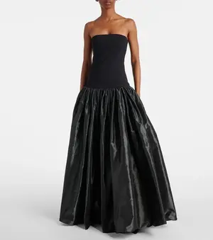 Coperni Pleated Hem Full Length Dress