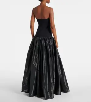 Coperni Pleated Hem Full Length Dress