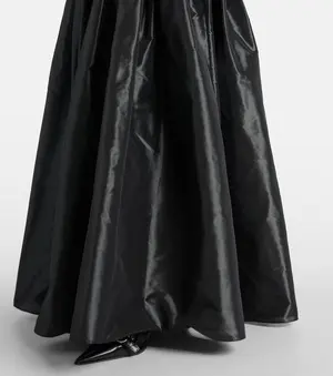 Coperni Pleated Hem Full Length Dress