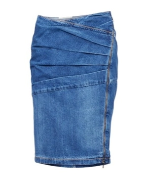 NENSI DOJAKA Denim Midi Skirt - Blue