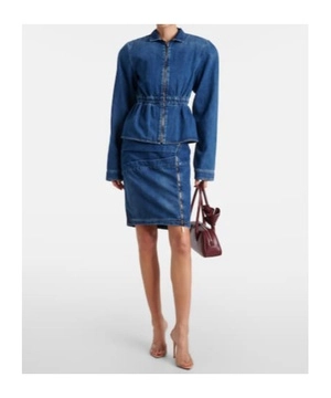 NENSI DOJAKA Denim Midi Skirt