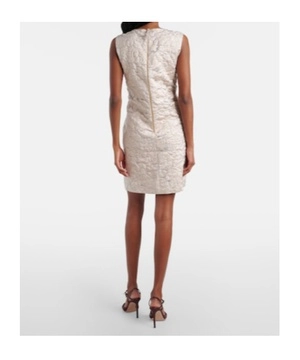 Carolina Herrera Lamé Shift Dress