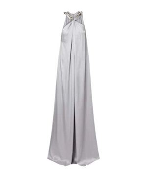 Stella McCartney Embellished Satin Gown - Gray
