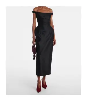 Magda Butrym Off-shoulder Cotton Bustier Dress