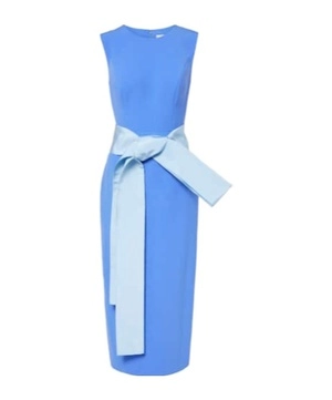 Carolina Herrera Crêpe Cocktail Dress - Blue