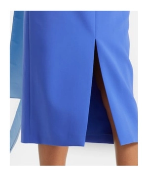 Carolina Herrera Sleeveless Crêpe Cocktail Dress With Tie Detail - Blue
