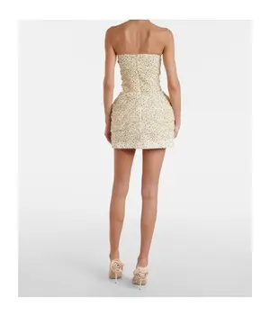 Magda Butrym Polka Dot Ruched Silk-blend Mini Dress