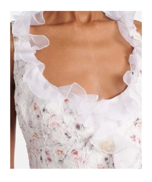 Giambattista Valli Ruffled Jacquard Minidress